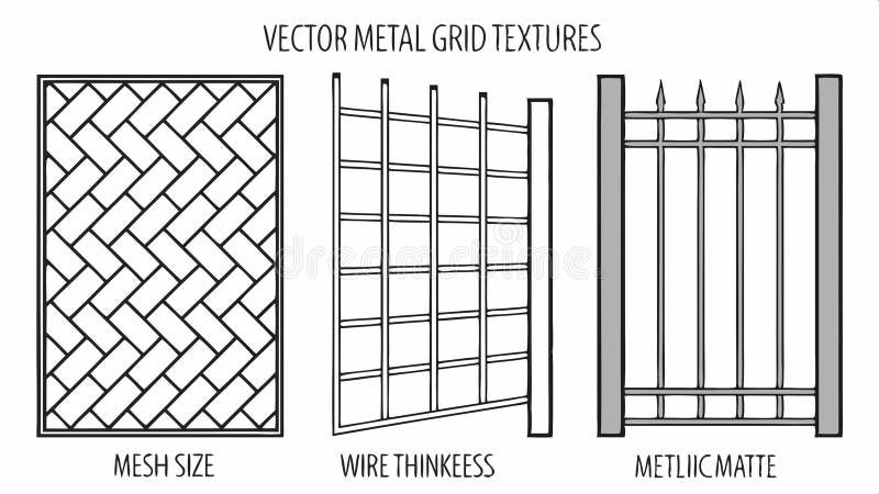 Metal Grid Textures, Industrial Vector Design Generative AI Stock ...