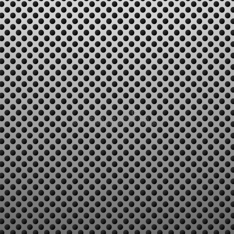 Industrial Metal Perforated Vector Textures, Metallic Grids Set Stock ...