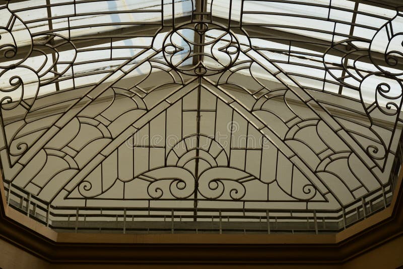 Metal Grill Design Placed in Ceiling of a Museum Editorial Photography ...