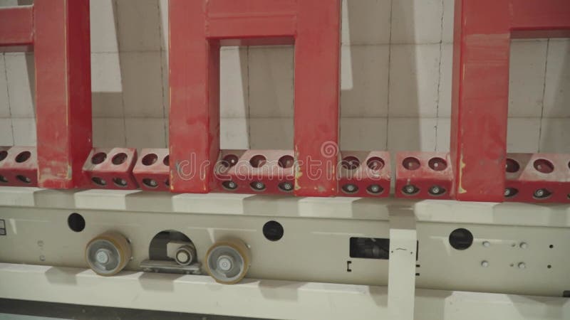 The Metal Grips of the Automatic Line Stock Video - Video of ...