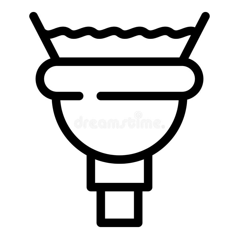 Metal Gutter Icon, Outline Style Stock Vector - Illustration of ...