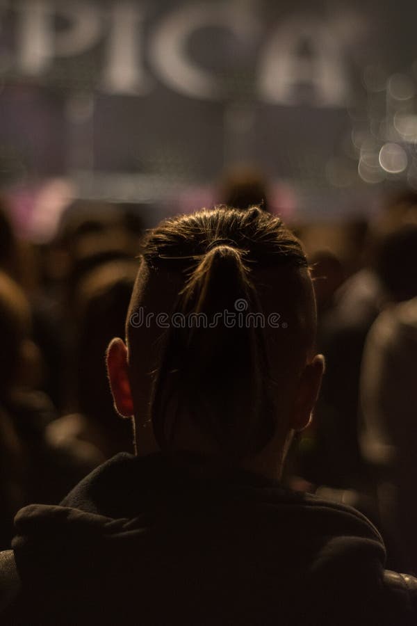 Metalhead in concert editorial image. Image of scenic - 104230815
