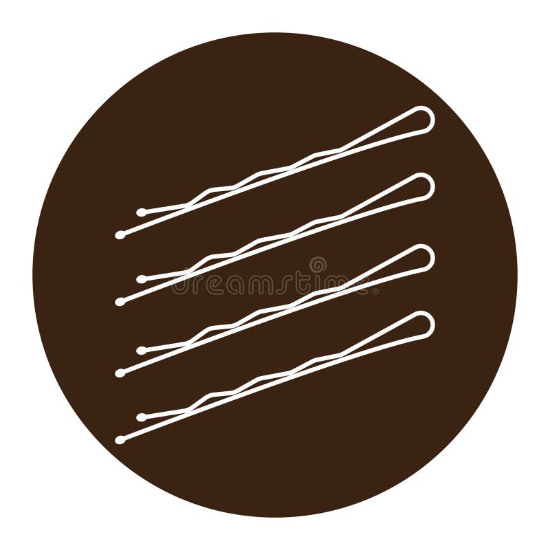 Metal Hair pin icon stock vector. Illustration of wavy - 289985152