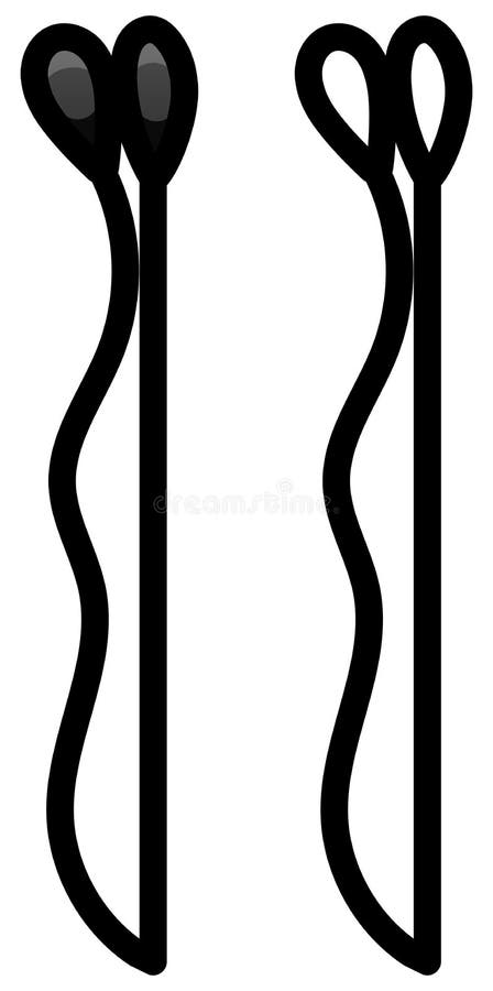Hair Barrette Vector Line Drawing Stock Illustrations – 69 Hair ...