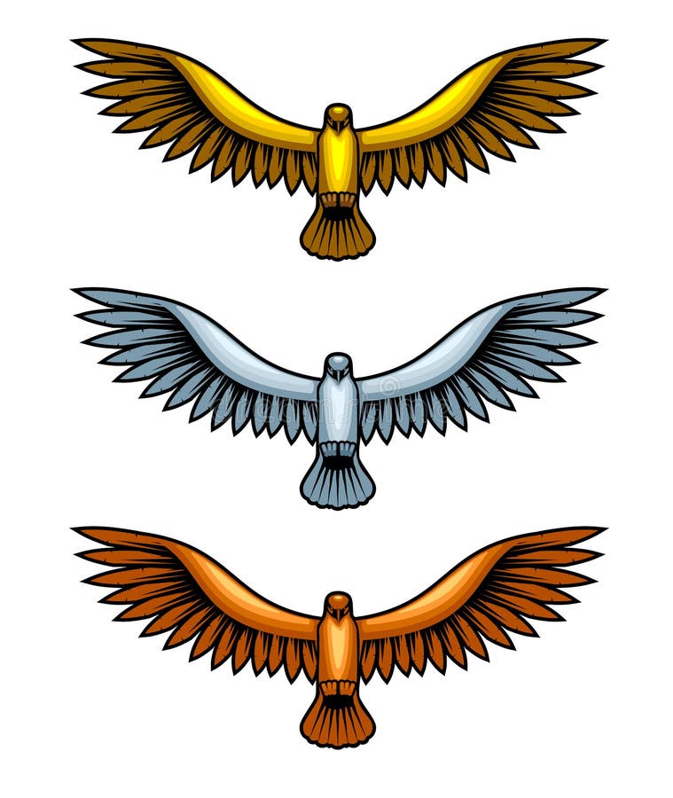 Metal Hawks stock vector. Illustration of tattoo, symbol - 46198529