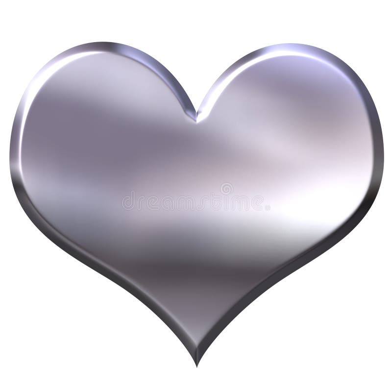 Metal Heart Drawing Clipart