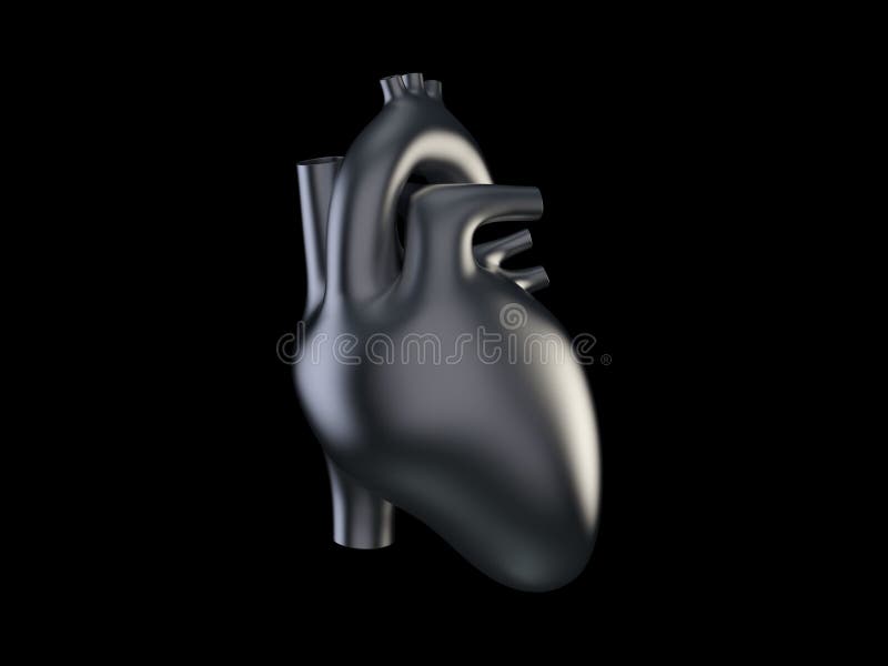 Metal heart stock illustration. Illustration of concept - 40840001