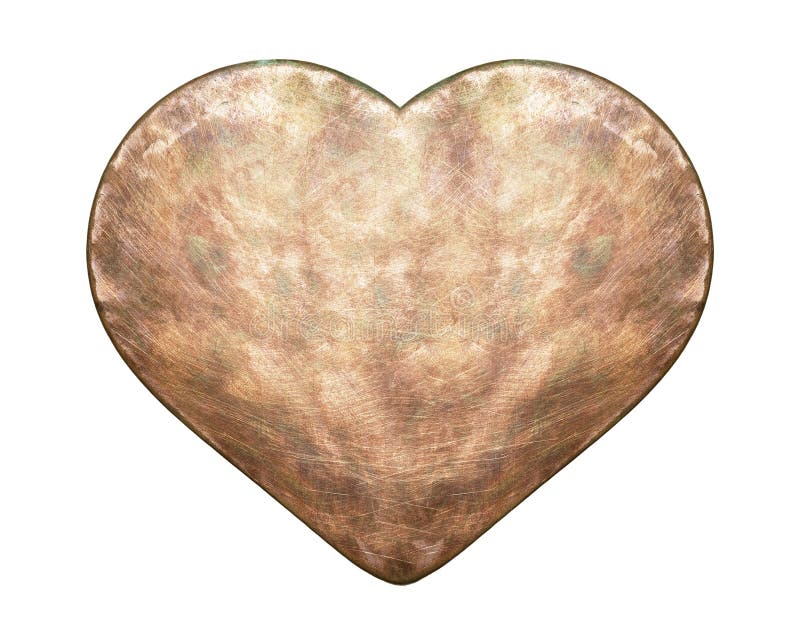 Metal heart stock photo. Image of copper, used, heart - 56483868