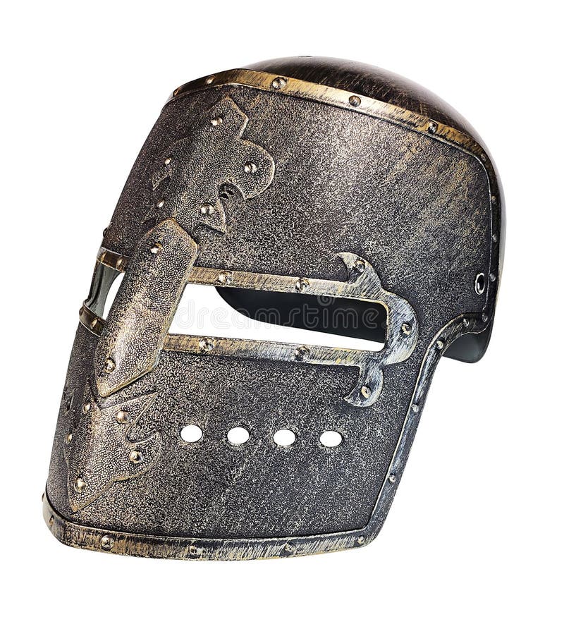 A Metal Helm Used by Knights Stock Photo - Image of protect, head ...