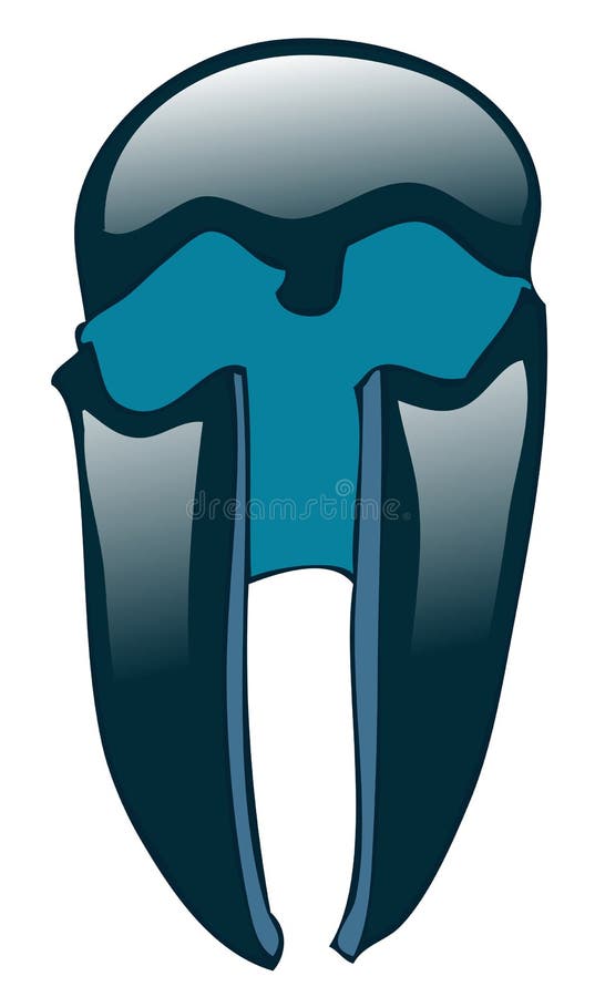 Metal Helmet Vector Illustration. Stock Vector - Illustration of ...