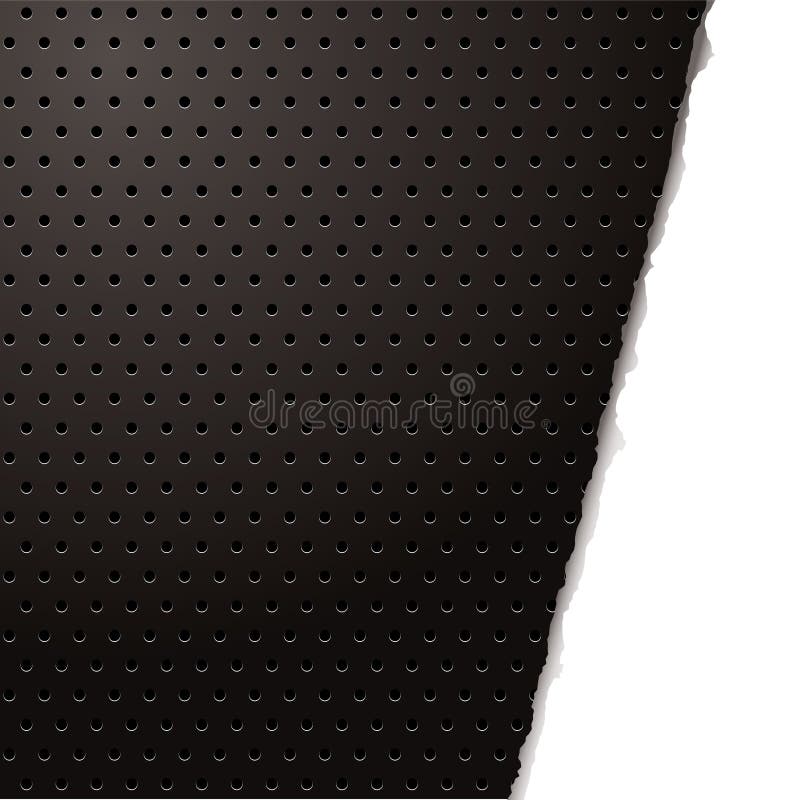 Cut a hole in the metal stock vector. Illustration of slashed - 41383690