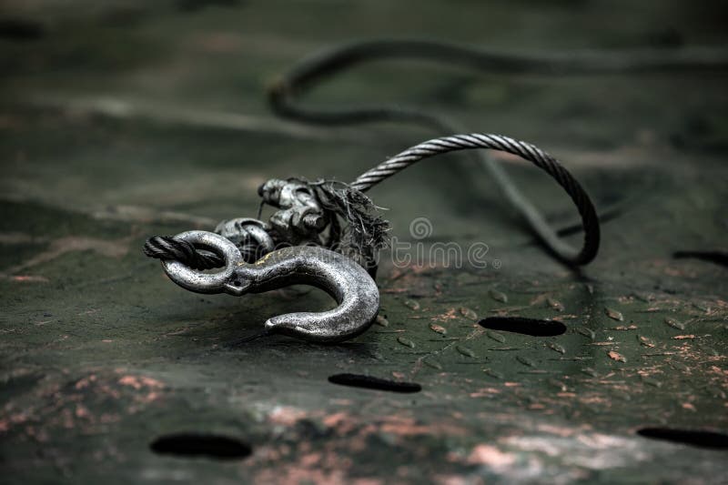 Metal Hook with Cable for Towing, Pulling and Lifting Heavy Objects in ...