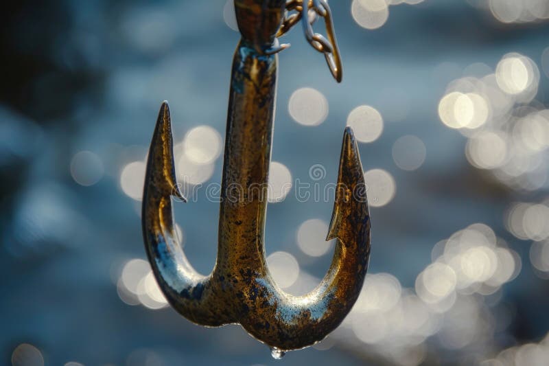A Metal Hook with a Chain Hanging from Its End. this Versatile Image ...