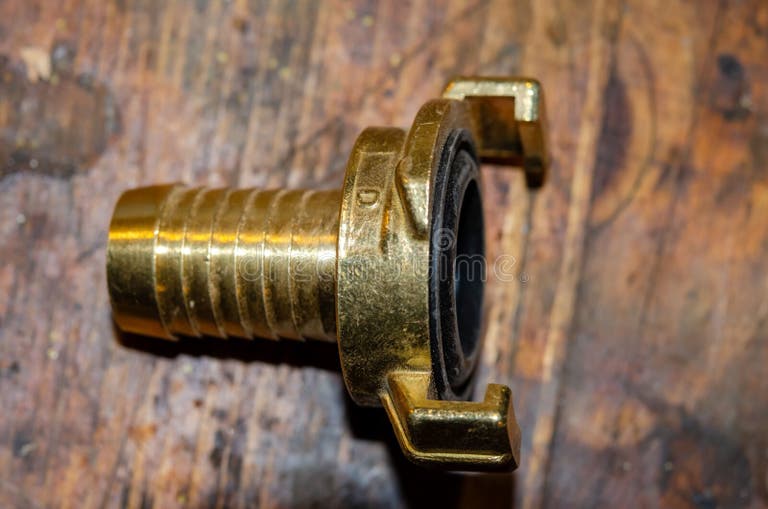 Metal Hose Coupling with Rubber Seal Stock Image - Image of coupling ...