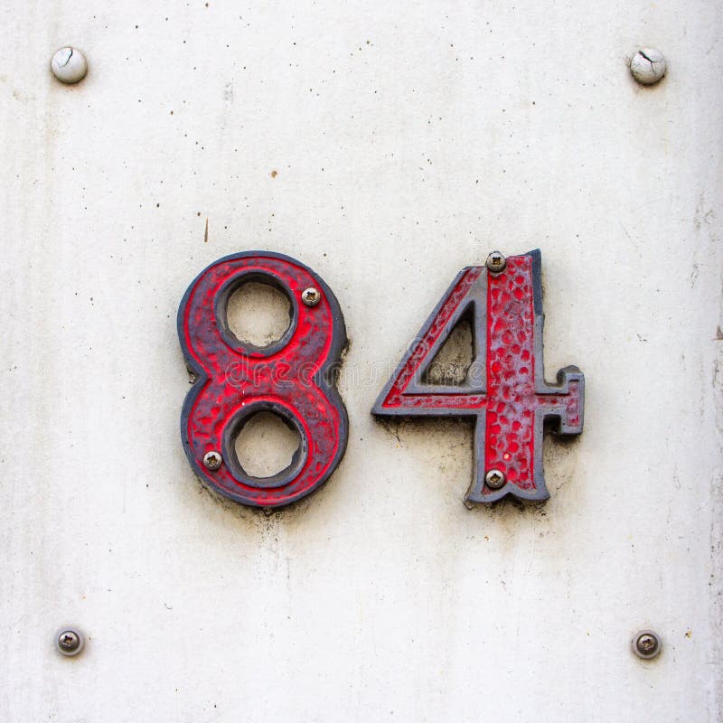 House number 84 stock photo. Image of symbol, type, infinite - 157268436