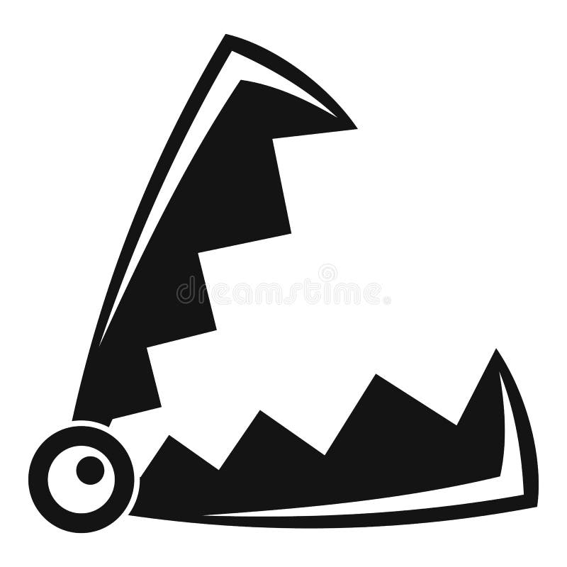 Metal Hunter Trap Icon, Simple Style Stock Vector - Illustration of ...