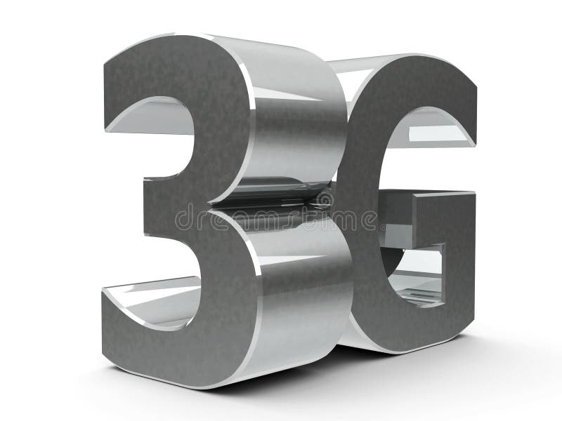 Metal icon 3G isometry stock illustration. Illustration of internet ...