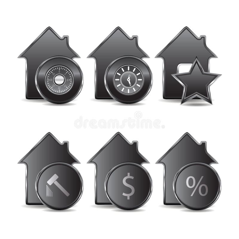 Metal icons stock vector. Illustration of aluminum, circulation - 48259197