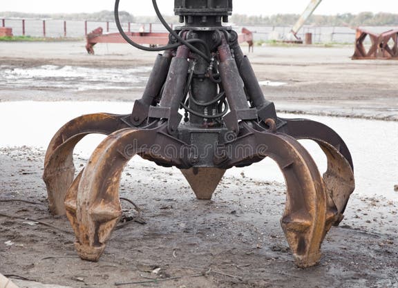 Metal Industrial grabber stock photo. Image of loading - 11181212