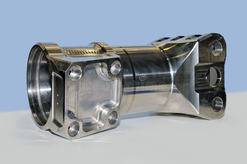 Metal Industrial Part of Rectangular and Round Shape. Black and White ...