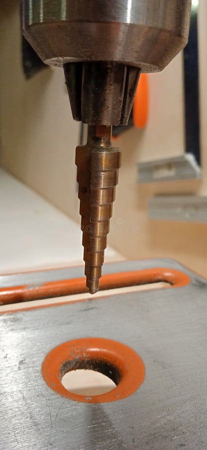 Conical Step Drill for Drilling Holes of Different Diameters, Isolated ...