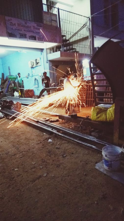 Metal Industry Work People Fire Editorial Stock Photo - Image of people ...