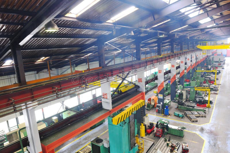 Metal Industy Factory Indoor Stock Photo - Image of business, electric ...