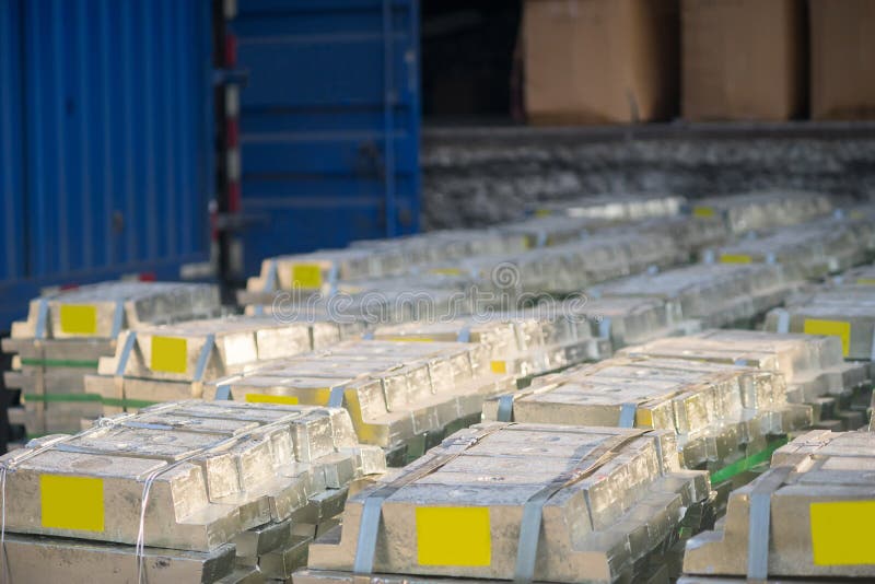Metal ingots stock photo. Image of profile, stack, heavy - 64268238