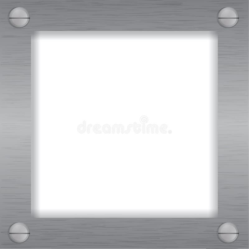 Metal, Iron Picture or Photo Frame Stock Vector - Illustration of ...