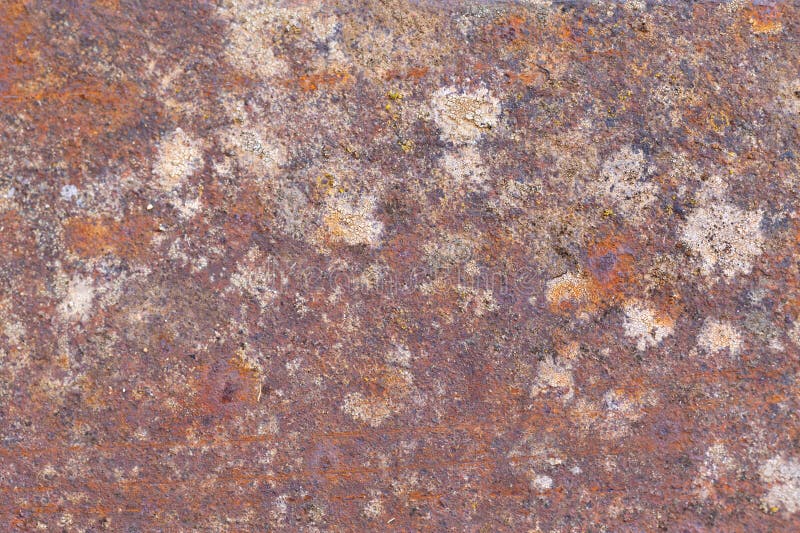 Completely Oxidized Metal Plate. Reddish and White Tones Stock Image ...
