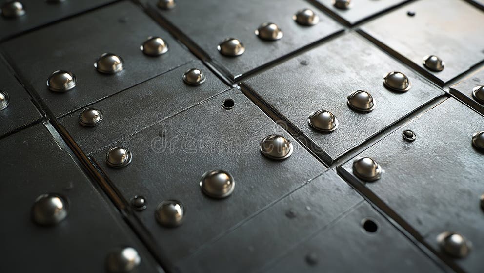 Metal Iron Wall Texture Background with Circle Pattern Stock ...