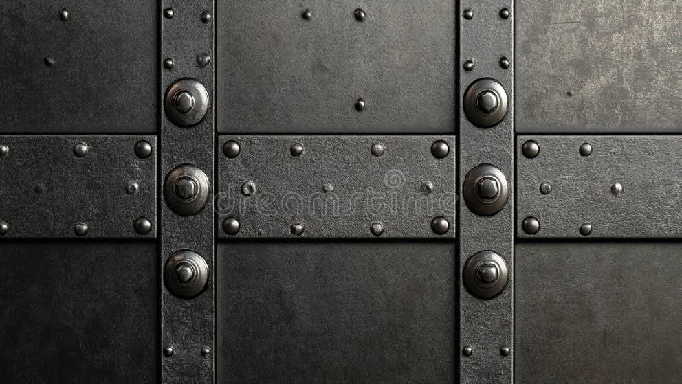 Metal Iron Wall Texture Background with Circle Pattern Stock ...