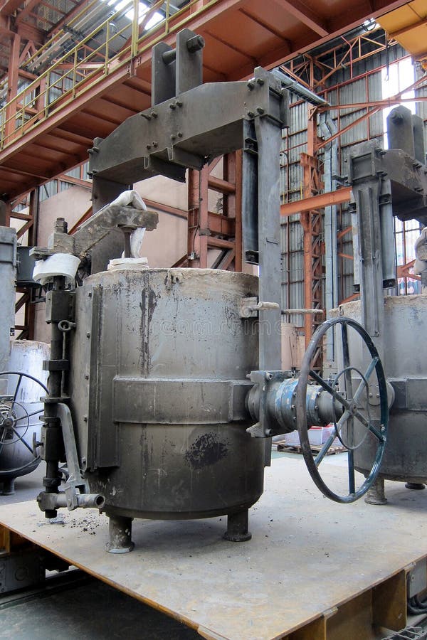 Metal kettle stock image. Image of intense, fume, factory - 79671817