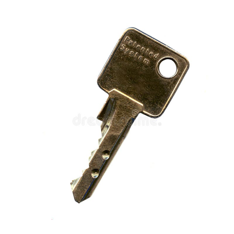 Metal key stock photo. Image of permit, isolated, metallic - 3609708