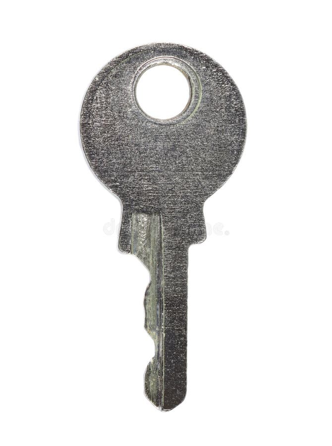 One modern steel key stock photo. Image of design, blank - 139677776