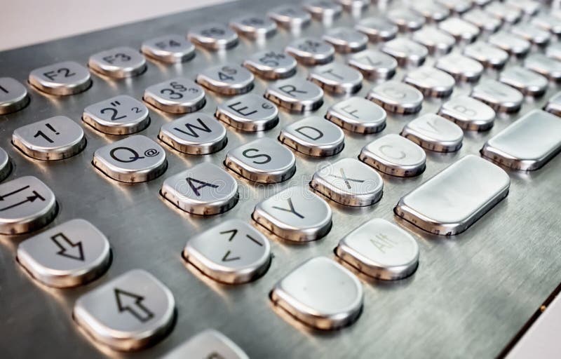 Metal keyboard stock photo. Image of silver, equipment - 35856268