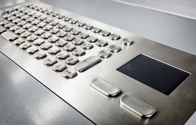 Metal keyboard stock photo. Image of diagonal, closeup - 36084154