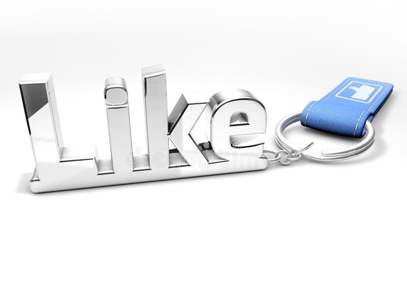 Metal Keychain with the Symbol Like Editorial Photo - Illustration of ...