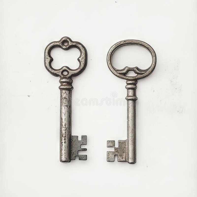 Metal Keys in Png Format, Isolated with a Transparent Backdrop. Stock ...