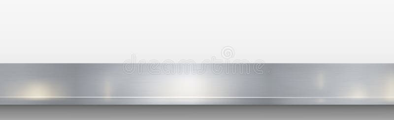 Metal Kitchen Countertop, Iron Texture, Large Table on a White ...