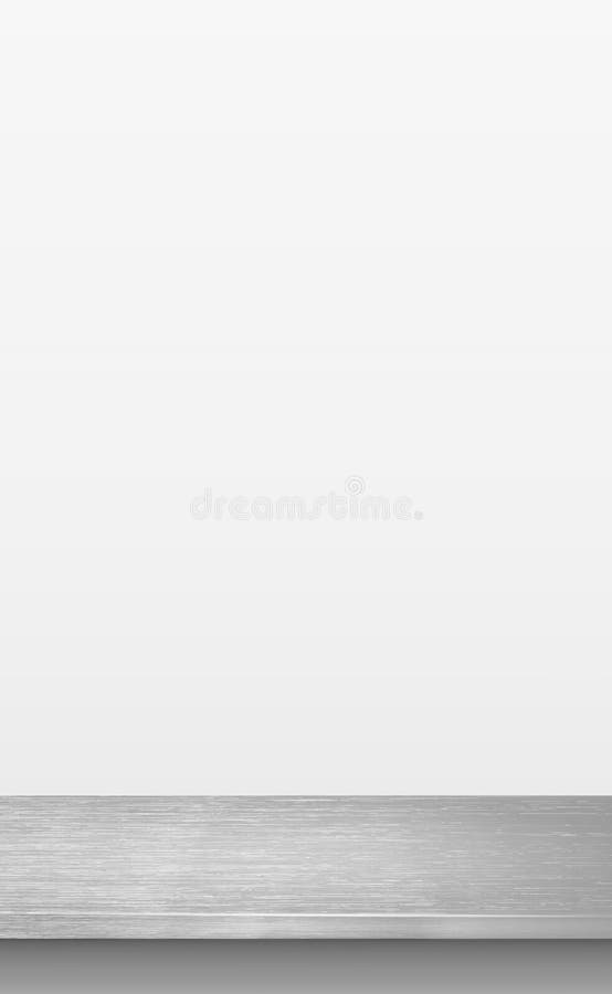 Metal Kitchen Countertop, Iron Texture, Large Table on a White ...