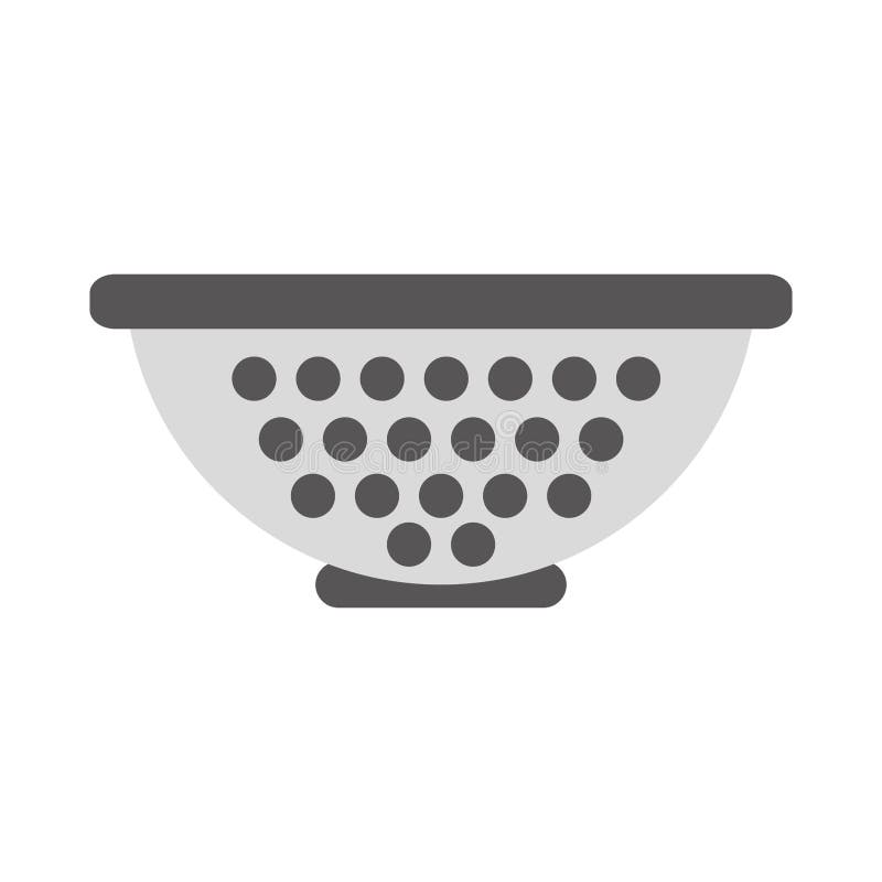 Kitchen Strainer Icon Vector Stock Vector - Illustration of kitchenware ...