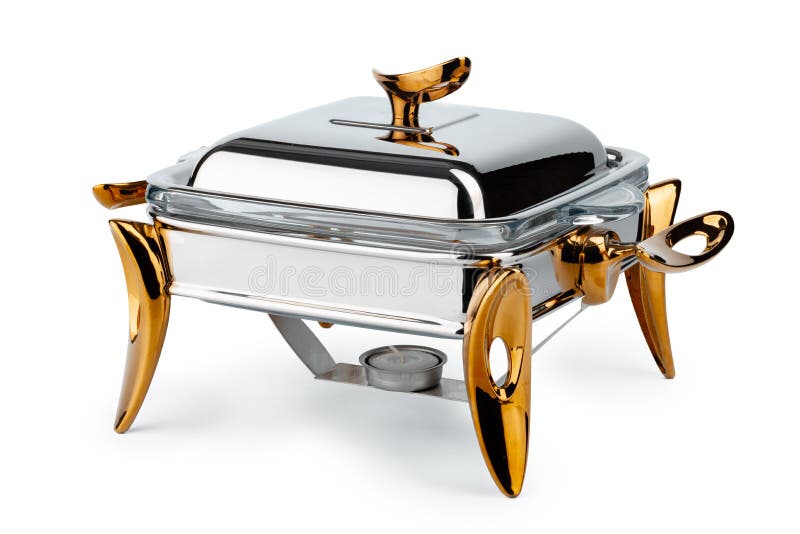 Metal Kitchenware for Food Catering Service Buffet Stock Photo - Image ...