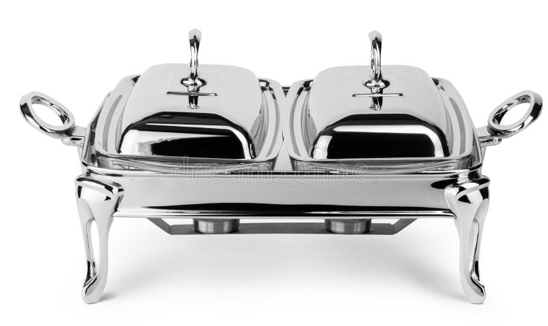 Metal Kitchenware for Food Catering Service Buffet Stock Photo - Image ...