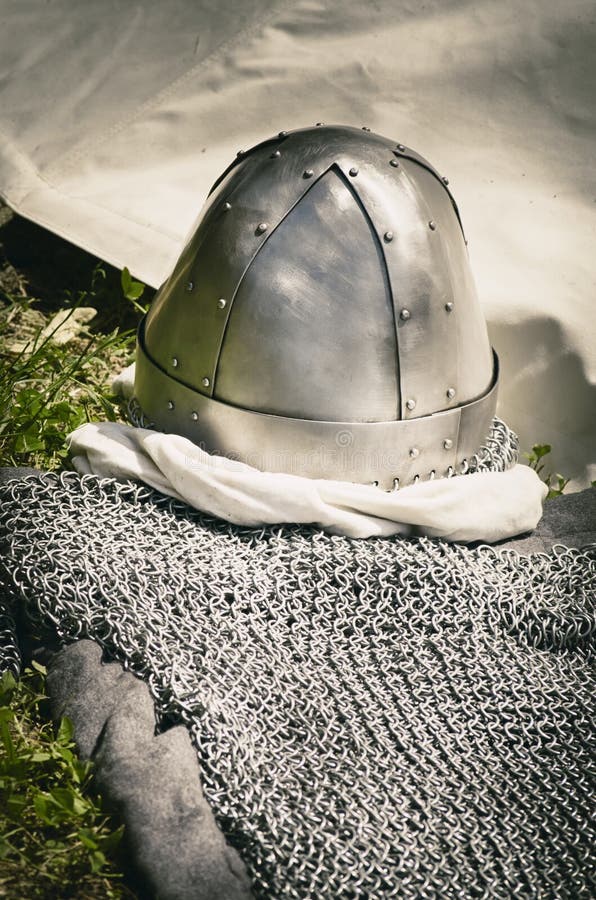 Metal Knight Hat stock image. Image of soldier, morion - 86491993