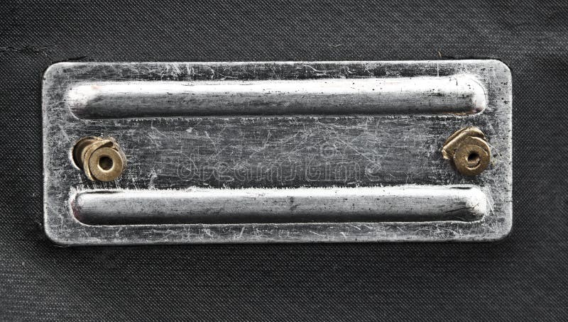 Metal label stock photo. Image of fabric, metallic, aluminum - 37139096