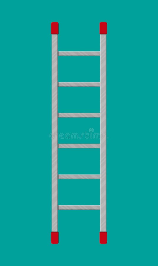 Metal Ladder. Ector Illustration in Flat Style Stock Vector ...