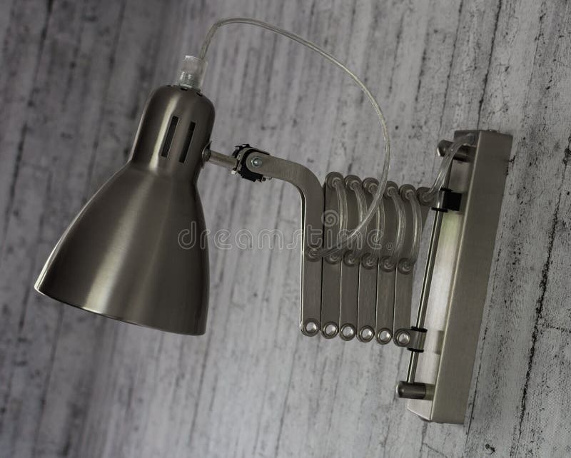 Metal Lamp on the Wall for Indoor Lighting Stock Photo - Image of ...