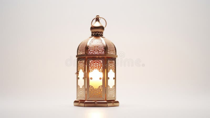 A Metal Lantern with a Glowing Candle Inside, Perfect for Adding a Warm ...