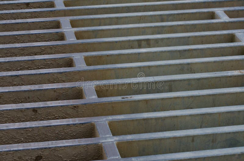 Industrial Cattle Grid stock photo. Image of metal, large - 208355274
